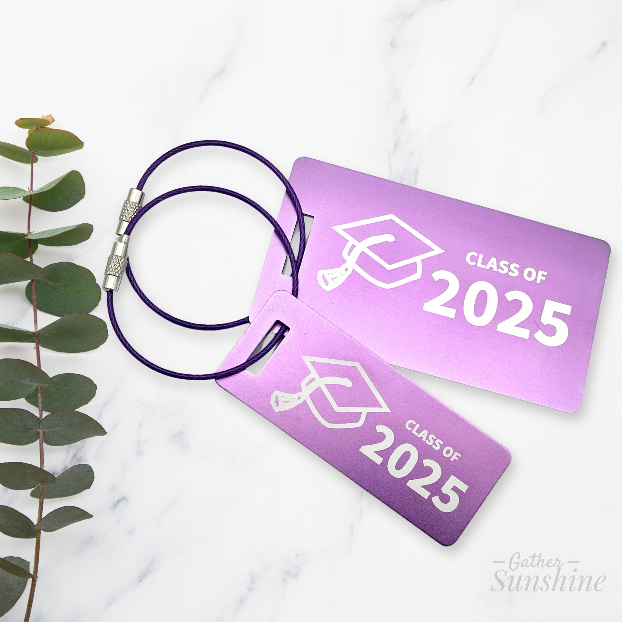 The Class of 2026 Matching Luggage Tag Set – Large & Small B – Gather ...